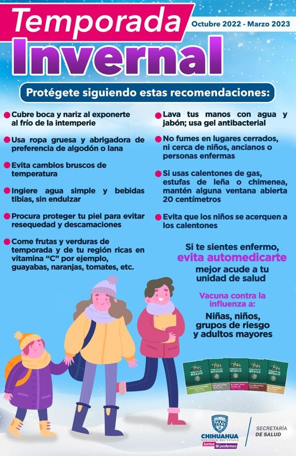 Emite Secretaría de Salud recomendaciones de prevención ante bajas temperaturas | Portal ...